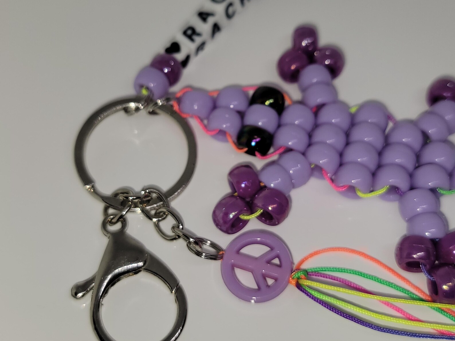 Retro 90s Beaded Lizard Keychain - Etsy