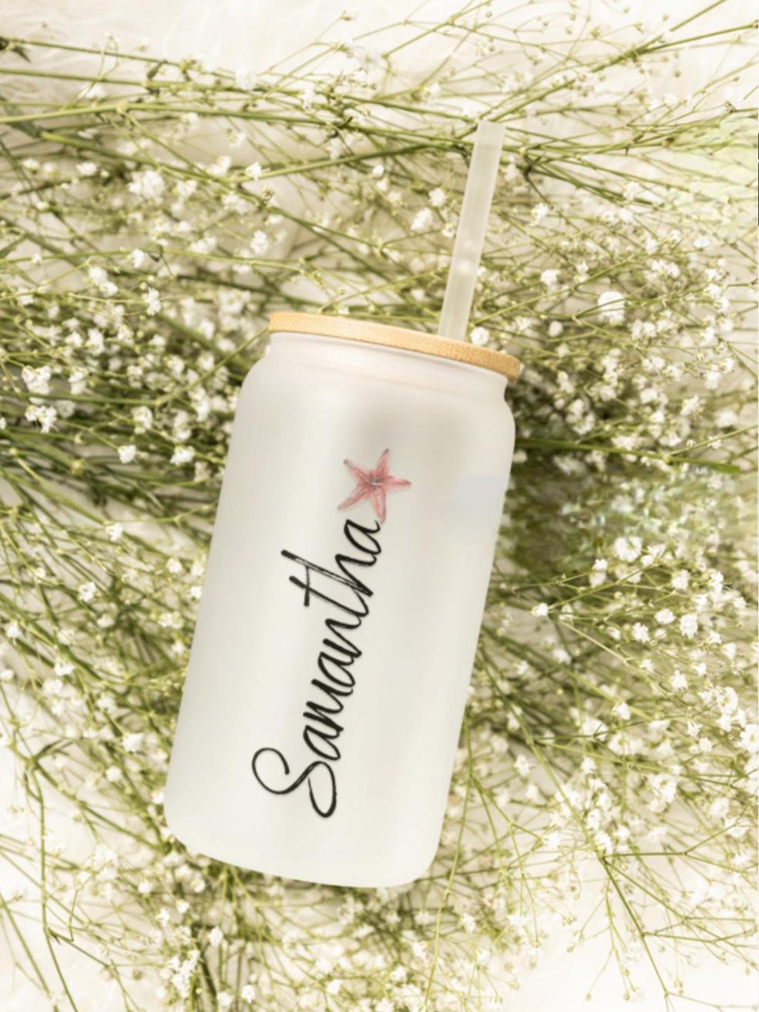 Aloha Beaches Glass Tumbler – Personalized Frosted Can Cup - Etsy