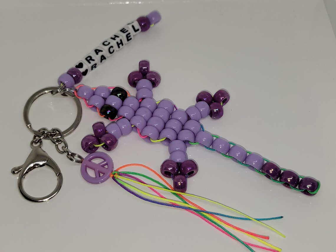 Retro 90s Beaded Lizard Keychain - Etsy