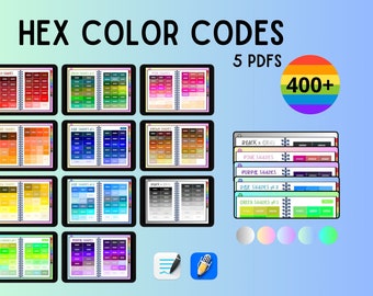 Hex Code Chart - Etsy