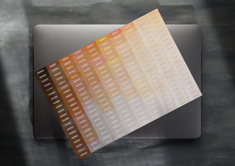 200 Brown Shades Hex Code Chart for Branding, Web and Graphic Design ...