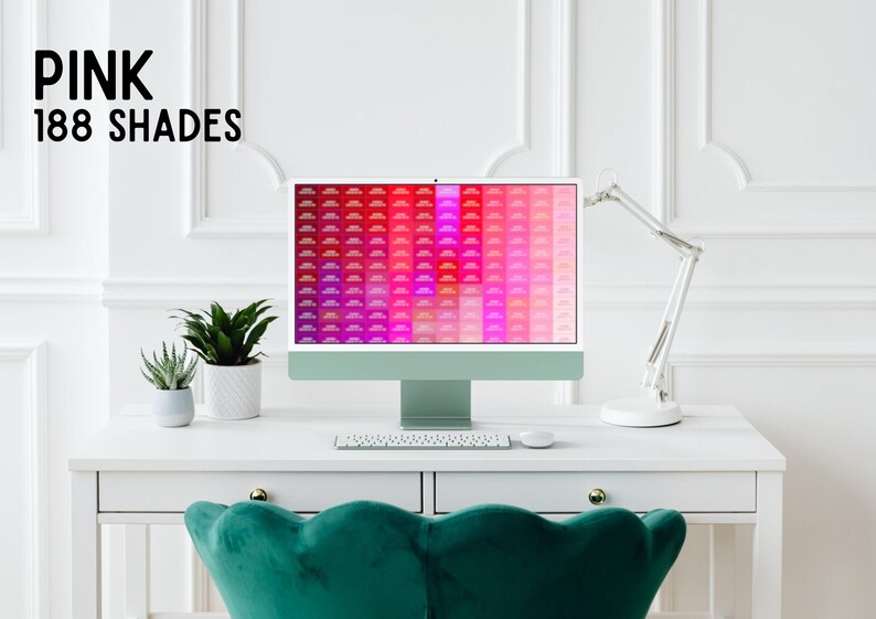 LAB + HEX: 2000 Color Values Chart, Printable PDF Bundle | Color Swatch ...