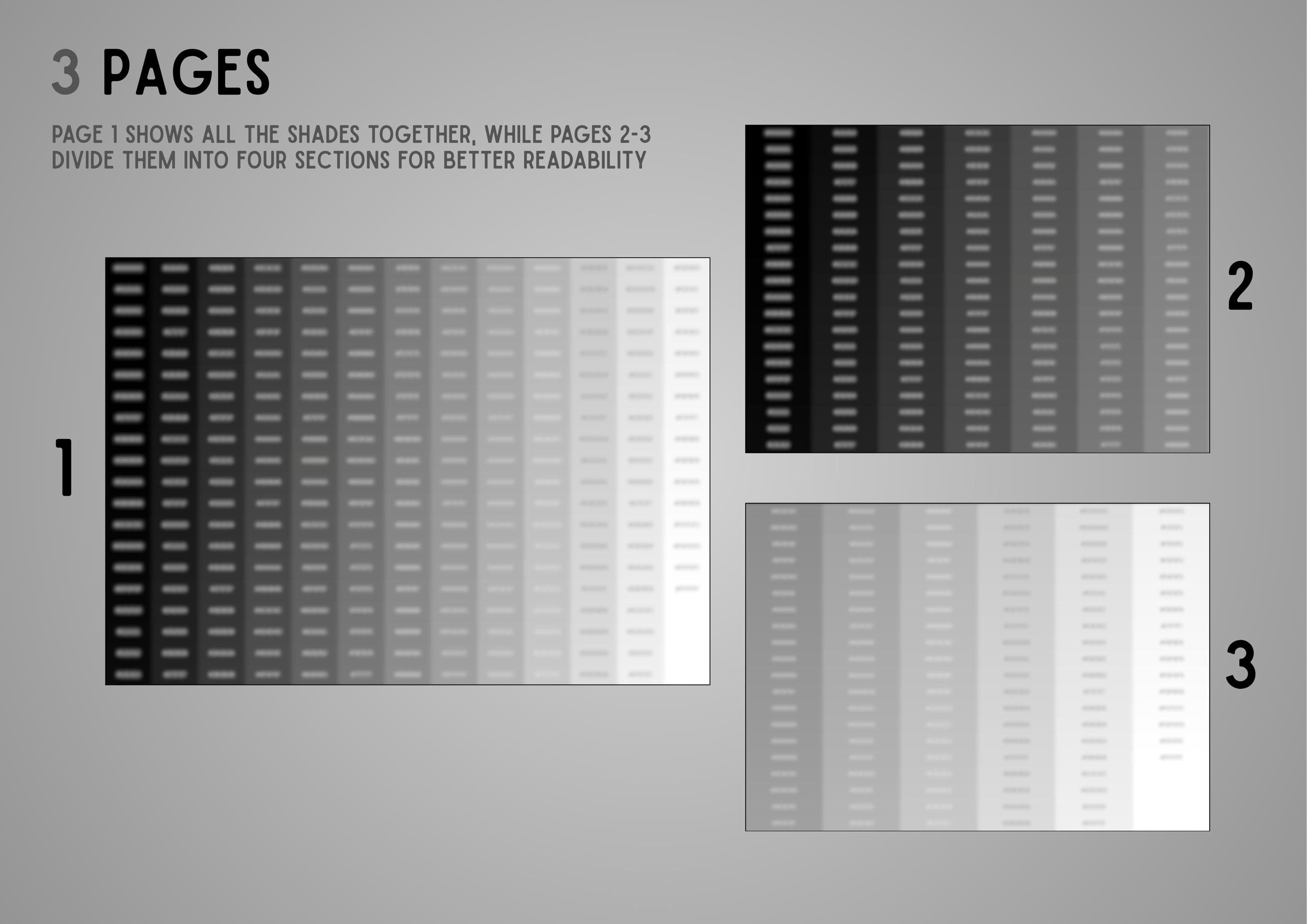 Gray Color Values Bundle: Hex, Rgb, Cmyk, Hsl, Hsv/ Hsb, Lab, Lch, Xyz ...