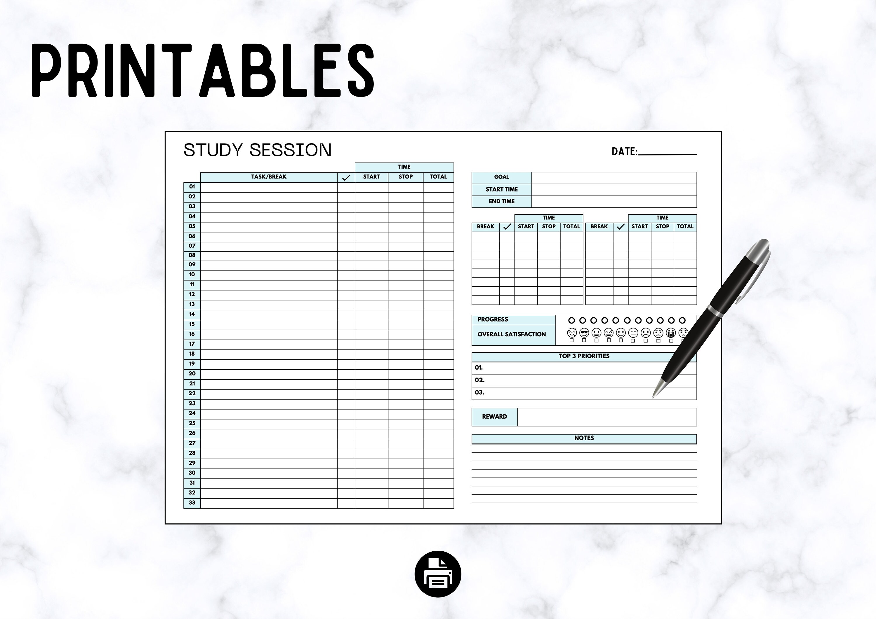 Study Package | Printable - Etsy
