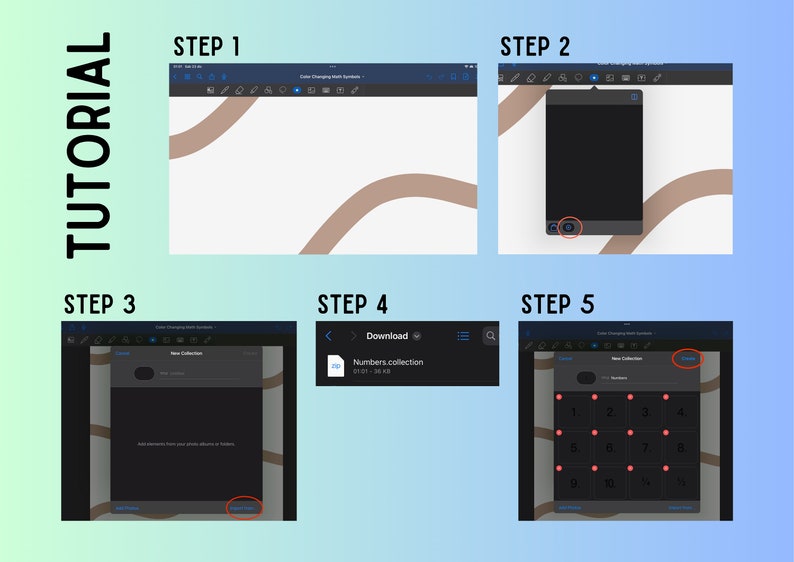 450 Math Symbols, Digital Stickers | Color Changing Stickers Bundle - Etsy