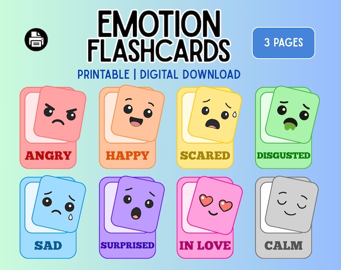 Feelings Card Set Digital Download - Etsy Canada