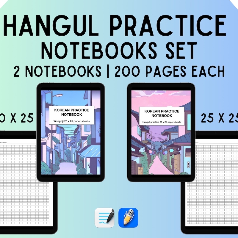 Korean Notebooks - Etsy