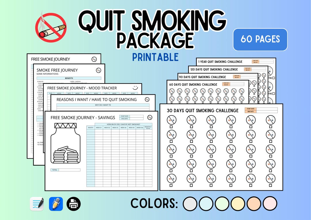 Quit Smoking Pack: Stay Smoke-free With Daily Challenges | Motivation ...