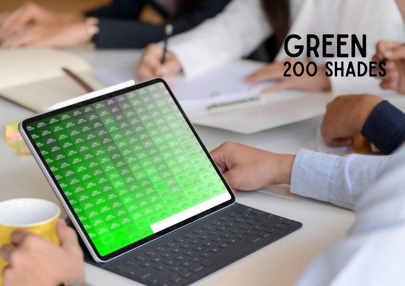 LAB + HEX: 2000 Color Values Chart, Printable PDF Bundle | Color Swatch ...