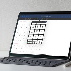 450 Math Symbols, Digital Stickers | Color Changing Stickers Bundle - Etsy