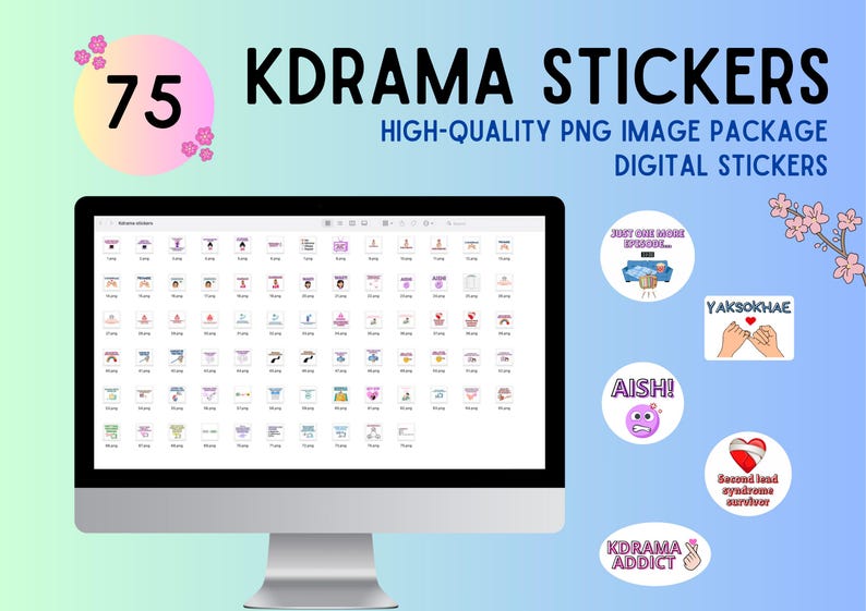Kdrama Digital Stickers | 75 Digital Stickers - Etsy