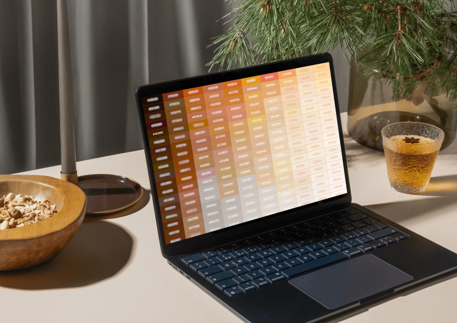 200 Brown Shades Hex Code Chart for Branding, Web and Graphic Design ...