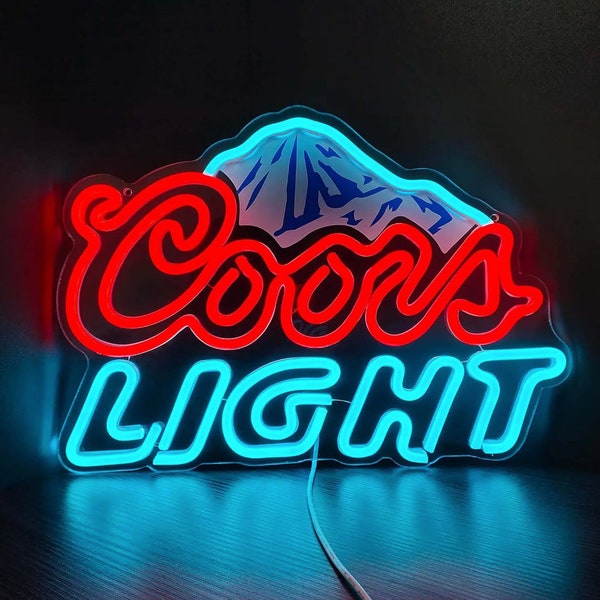 Coors Light Neon Sign - Etsy UK