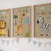 Set of 3 Safari Animal Prints, Lion, Zebra and Giraffe With Positive ...
