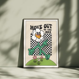 Move Out of the Box Poster, Motivation Poster Home Office, School ...