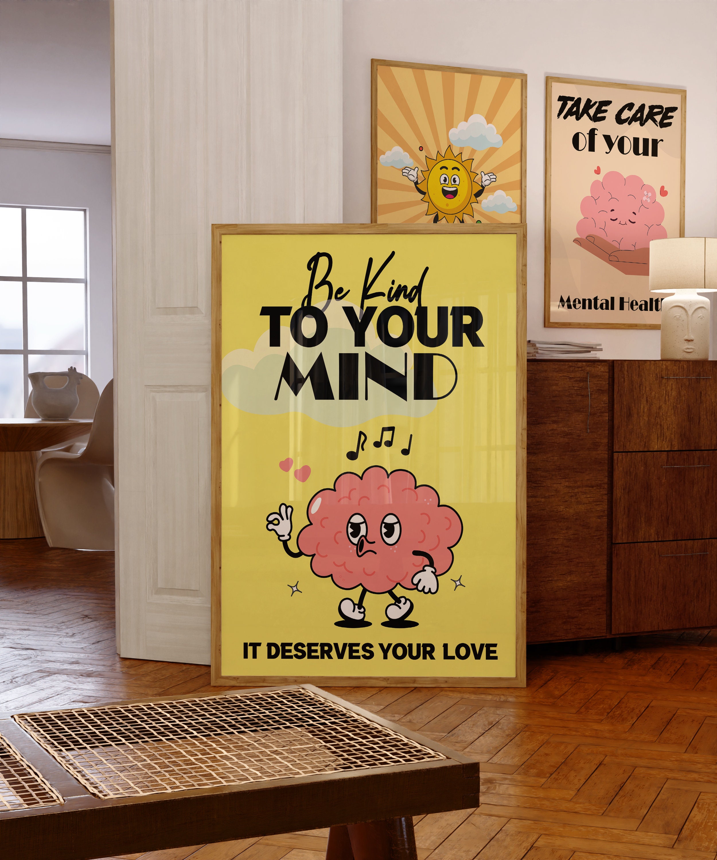 Be Kind to Your Mind Poster, Motivation Quote Home Print, Counselor ...