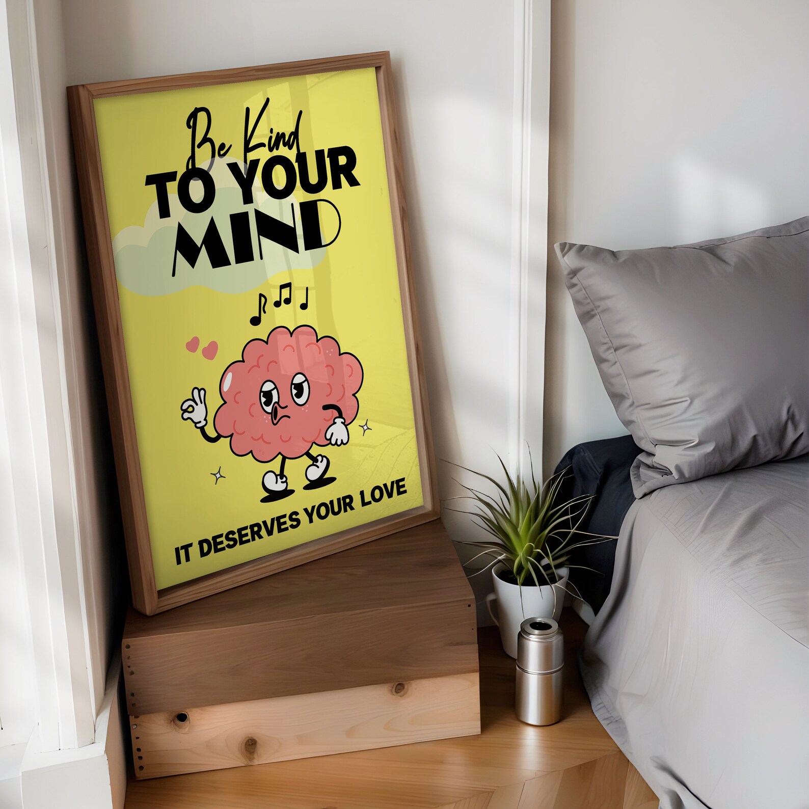 Be Kind to Your Mind Poster, Motivation Quote Home Print, Counselor ...