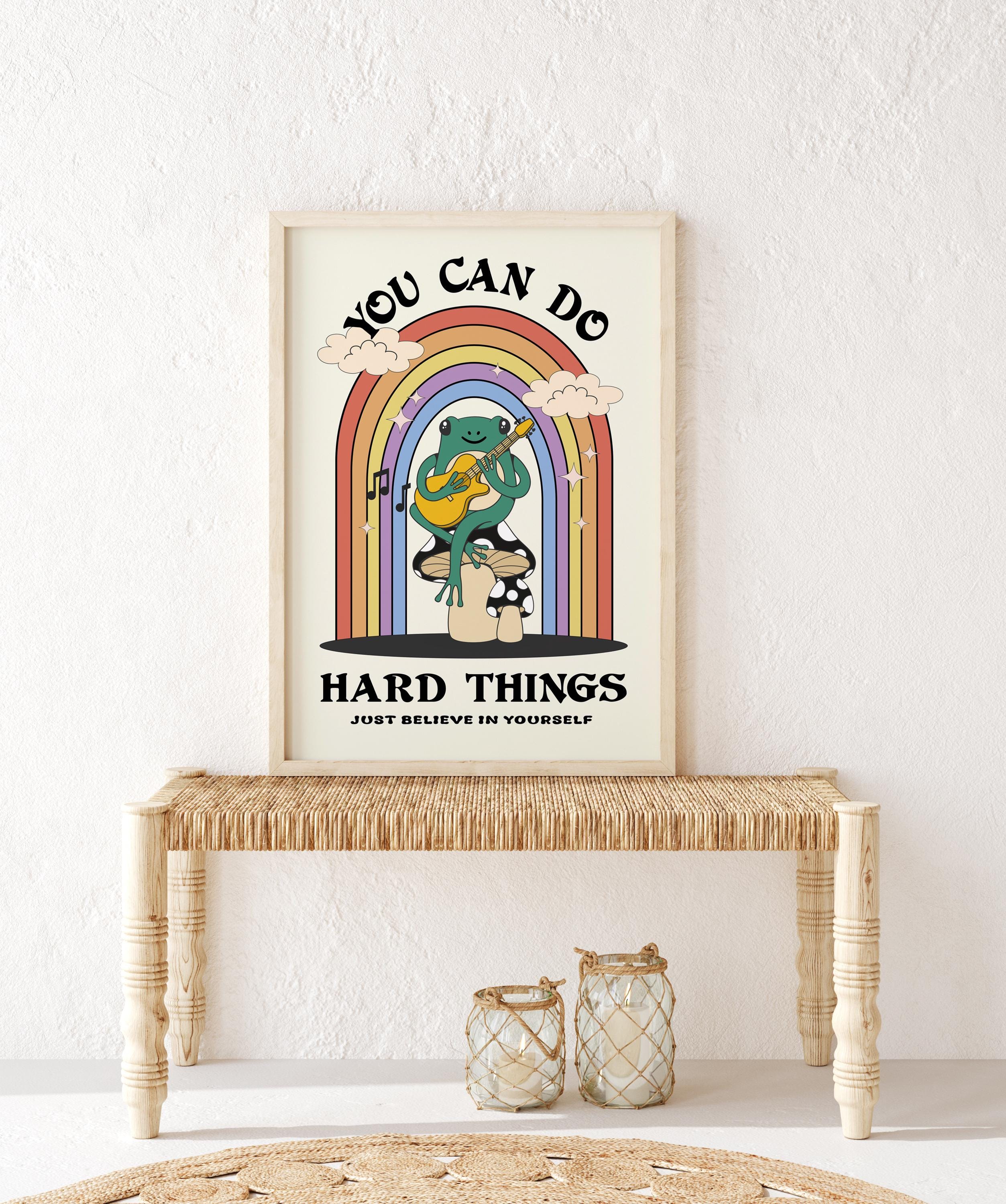 You Can Do Hard Things Classroom Poster | Growth Mindset Wall Art ...
