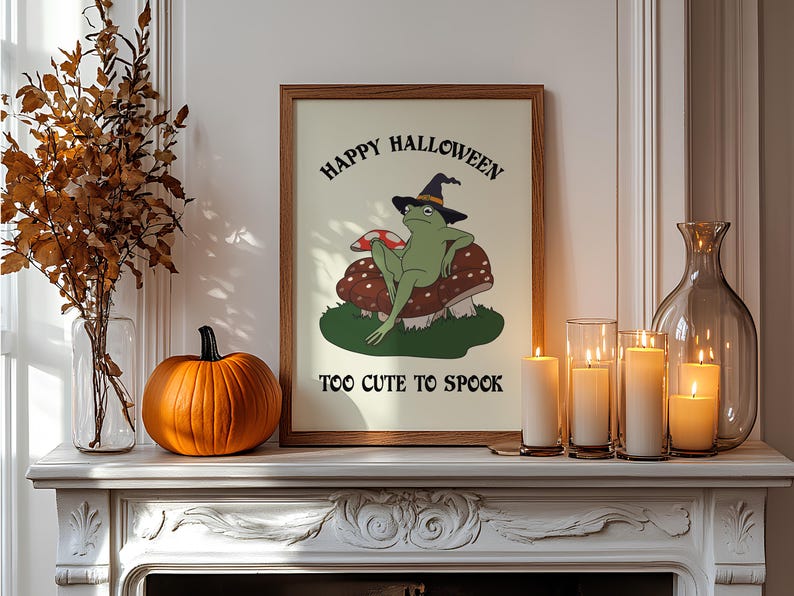 Happy Halloween Fun Poster, Spooky Halloween for Children Print, Autumn ...