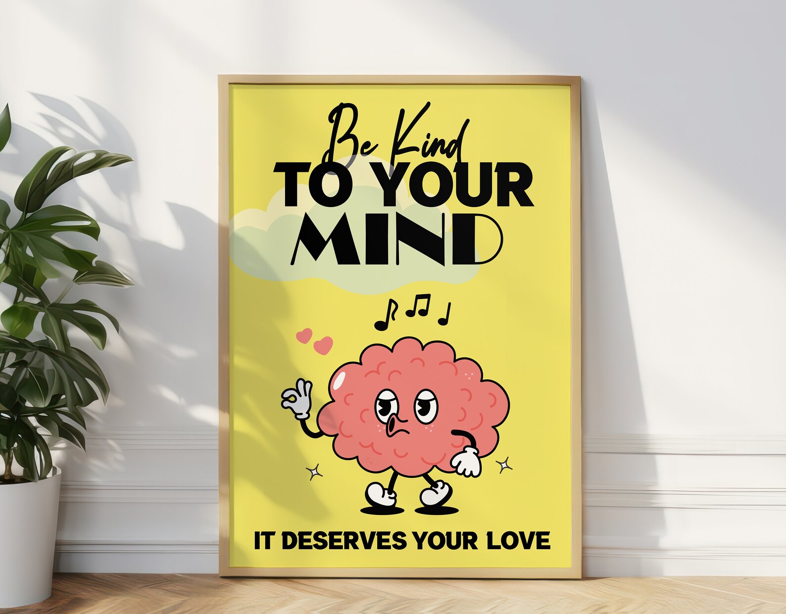 Be Kind to Your Mind Poster, Motivation Quote Home Print, Counselor ...