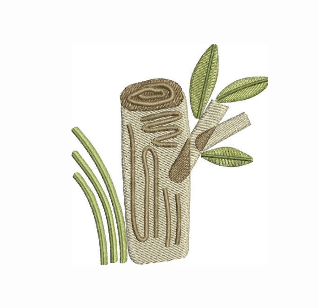 Tree Trunk Embroidery Design - Woodland Collection Design - Machine ...