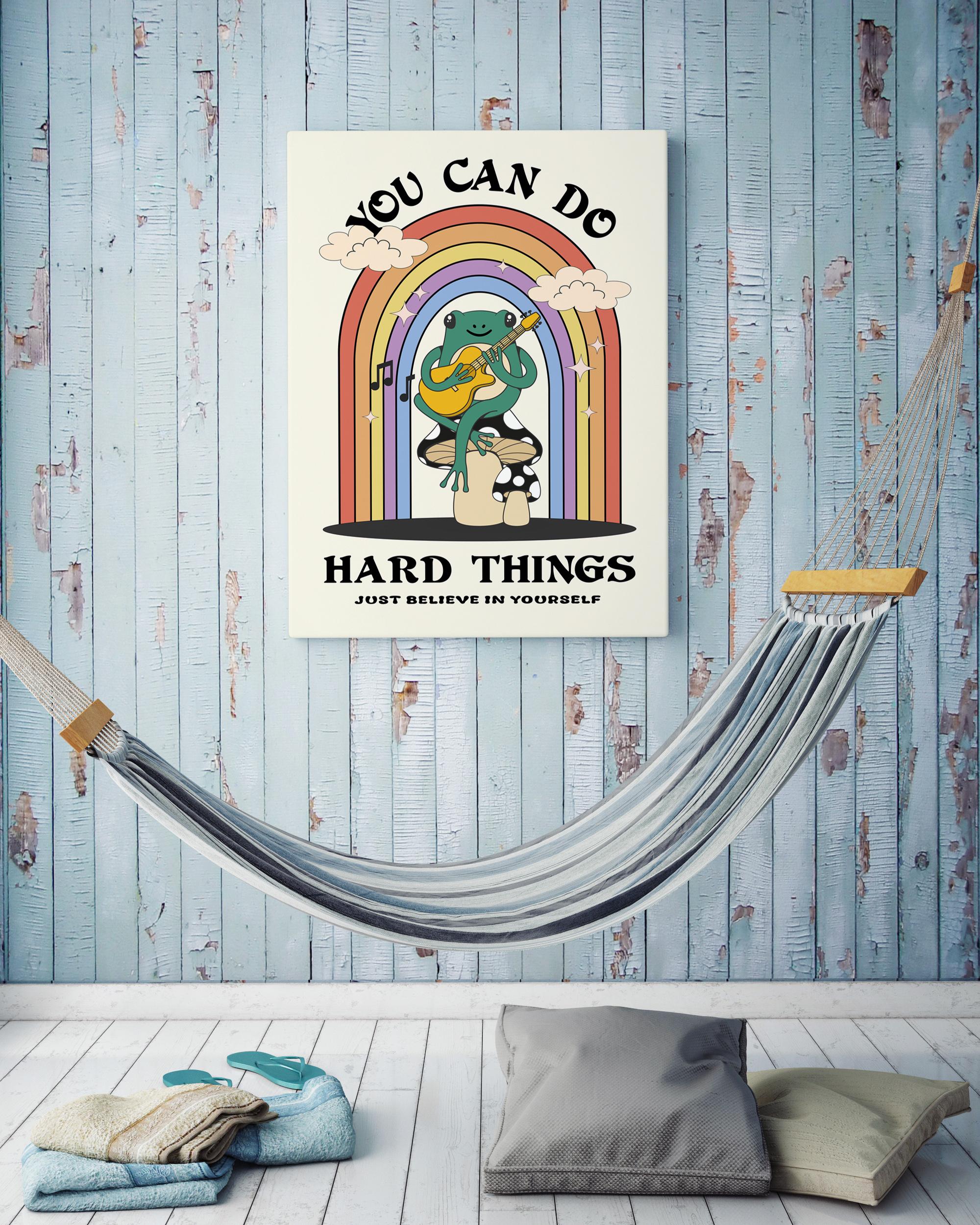 You Can Do Hard Things Classroom Poster | Growth Mindset Wall Art ...
