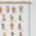 Animal English Alphabet, ABC Watercolor Poster, Children Educational ...