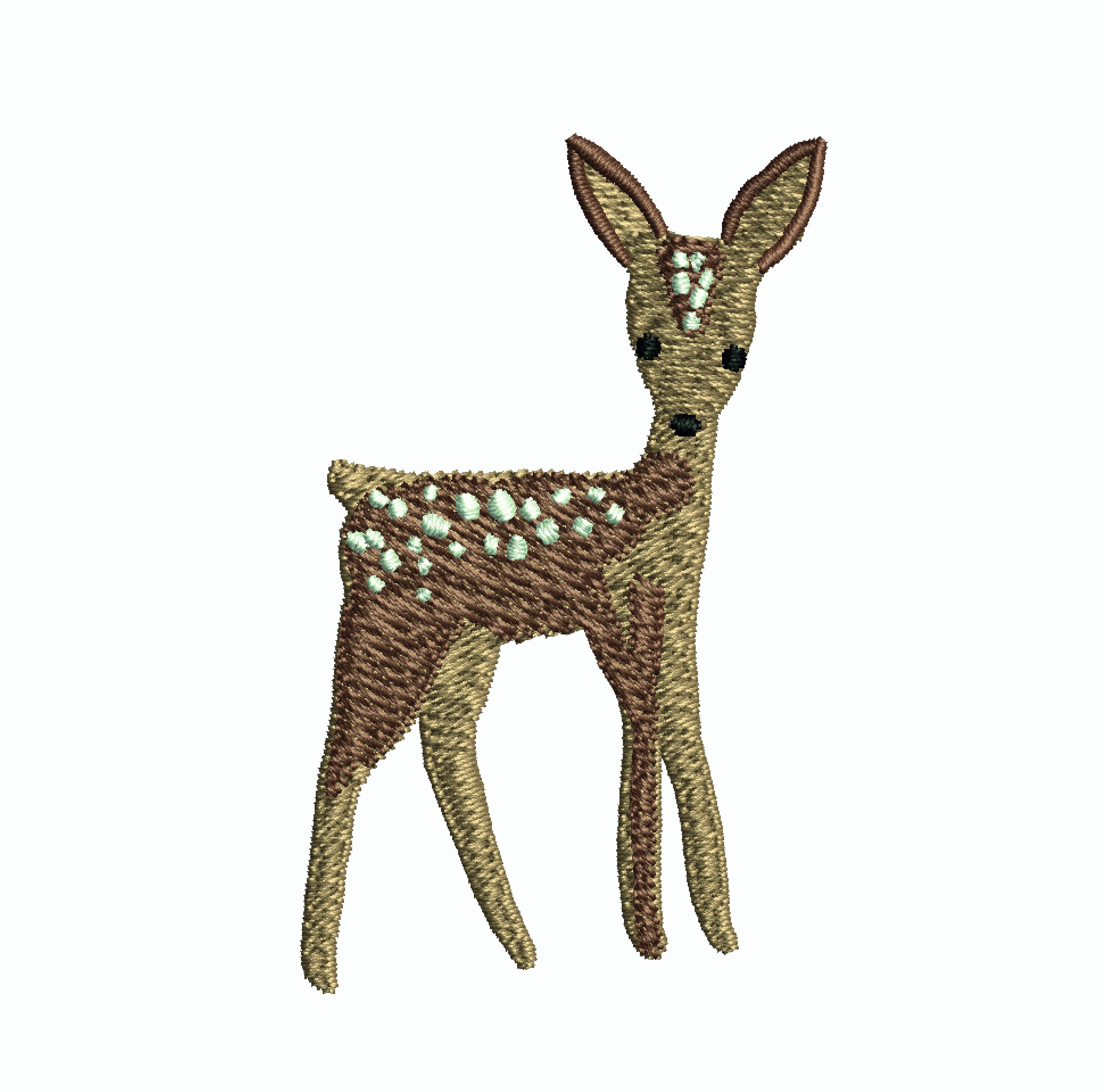 Fawn Embroidery Design - Woodland Animals Design - Machine Embroidery ...
