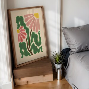Matisse Daisy Flowers Print, Boho Modern Art, Exhibition Mid Century ...