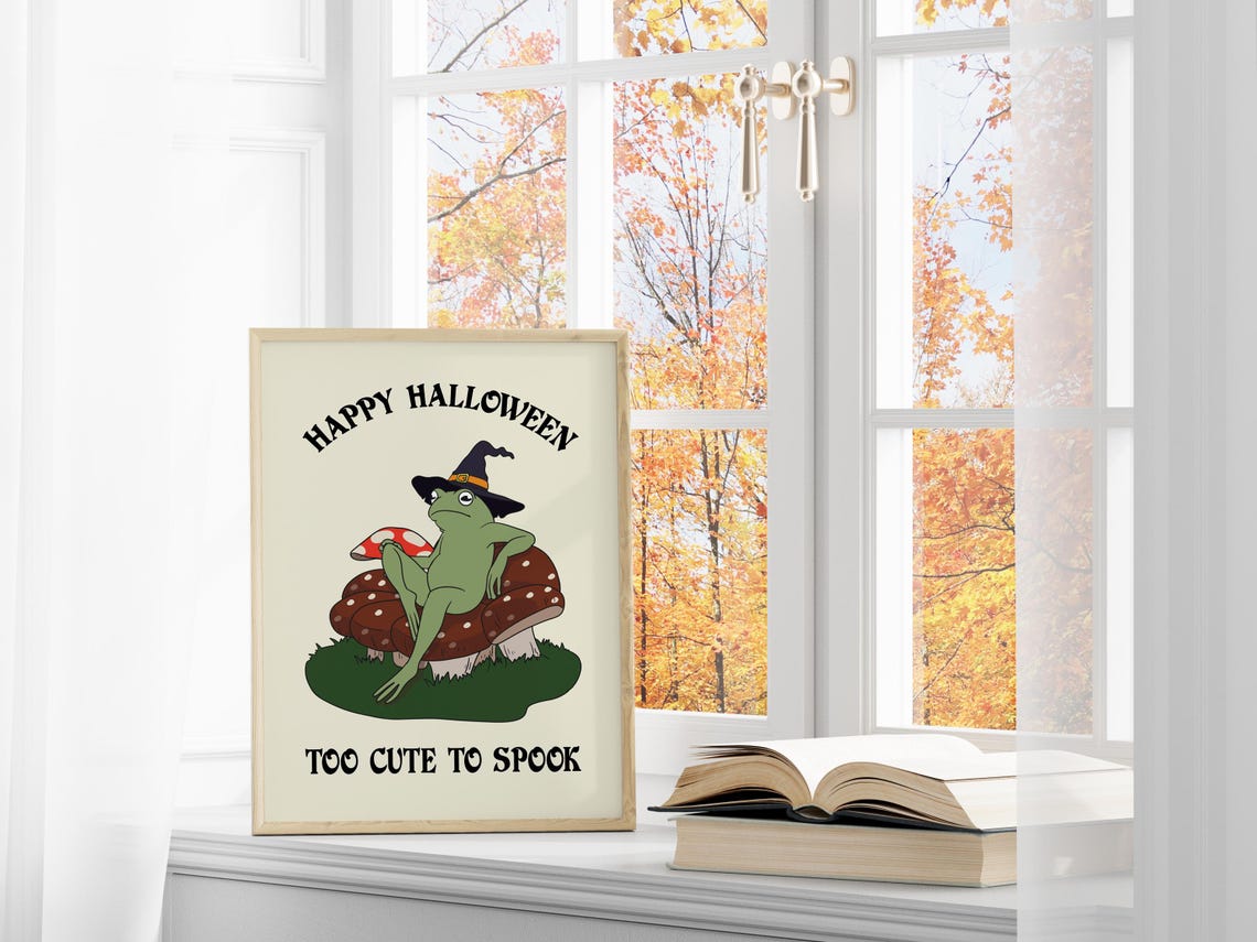Happy Halloween Fun Poster, Spooky Halloween for Children Print, Autumn ...