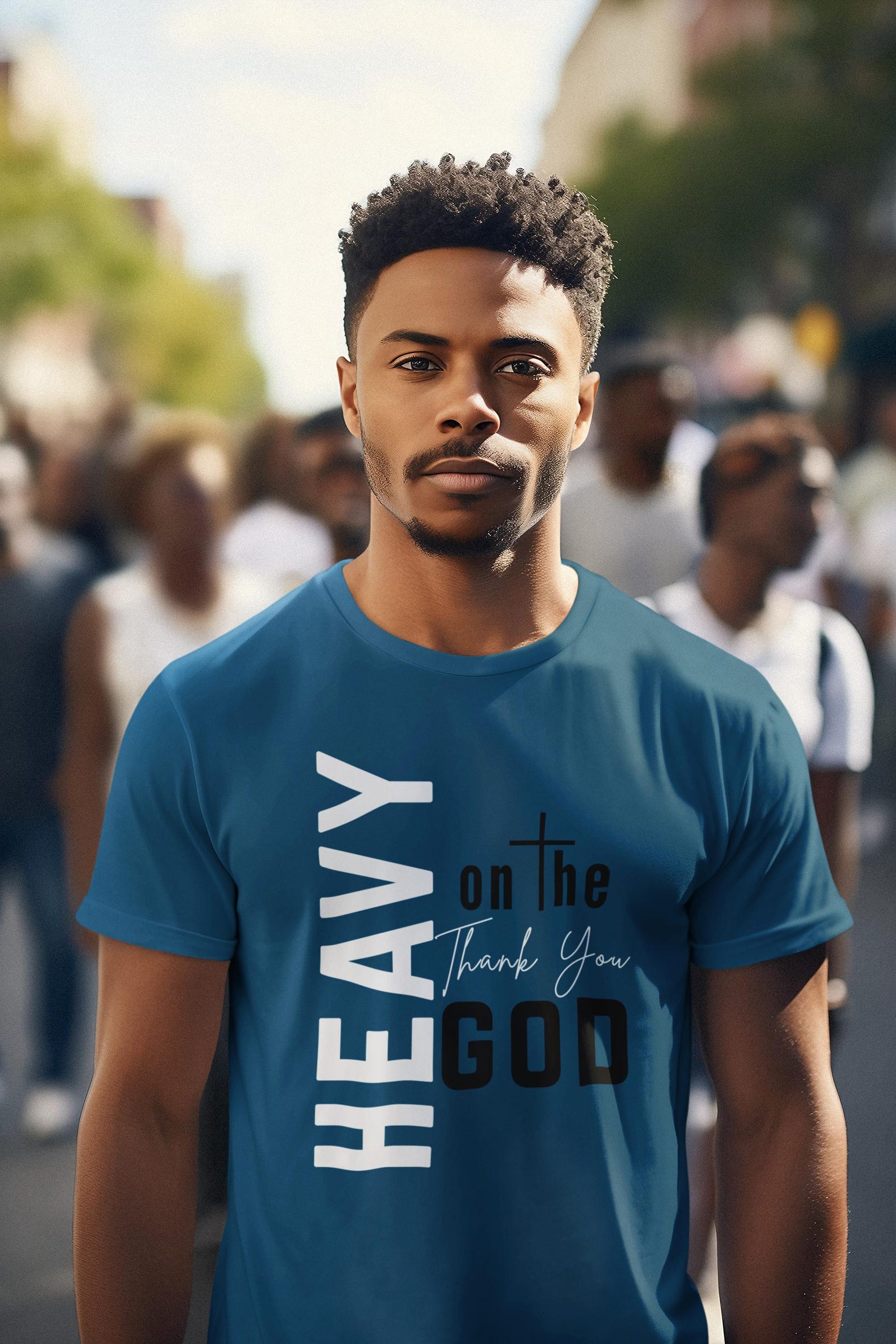Heavy on the Thank You God | Christian Motivation L Christianity Shirt ...