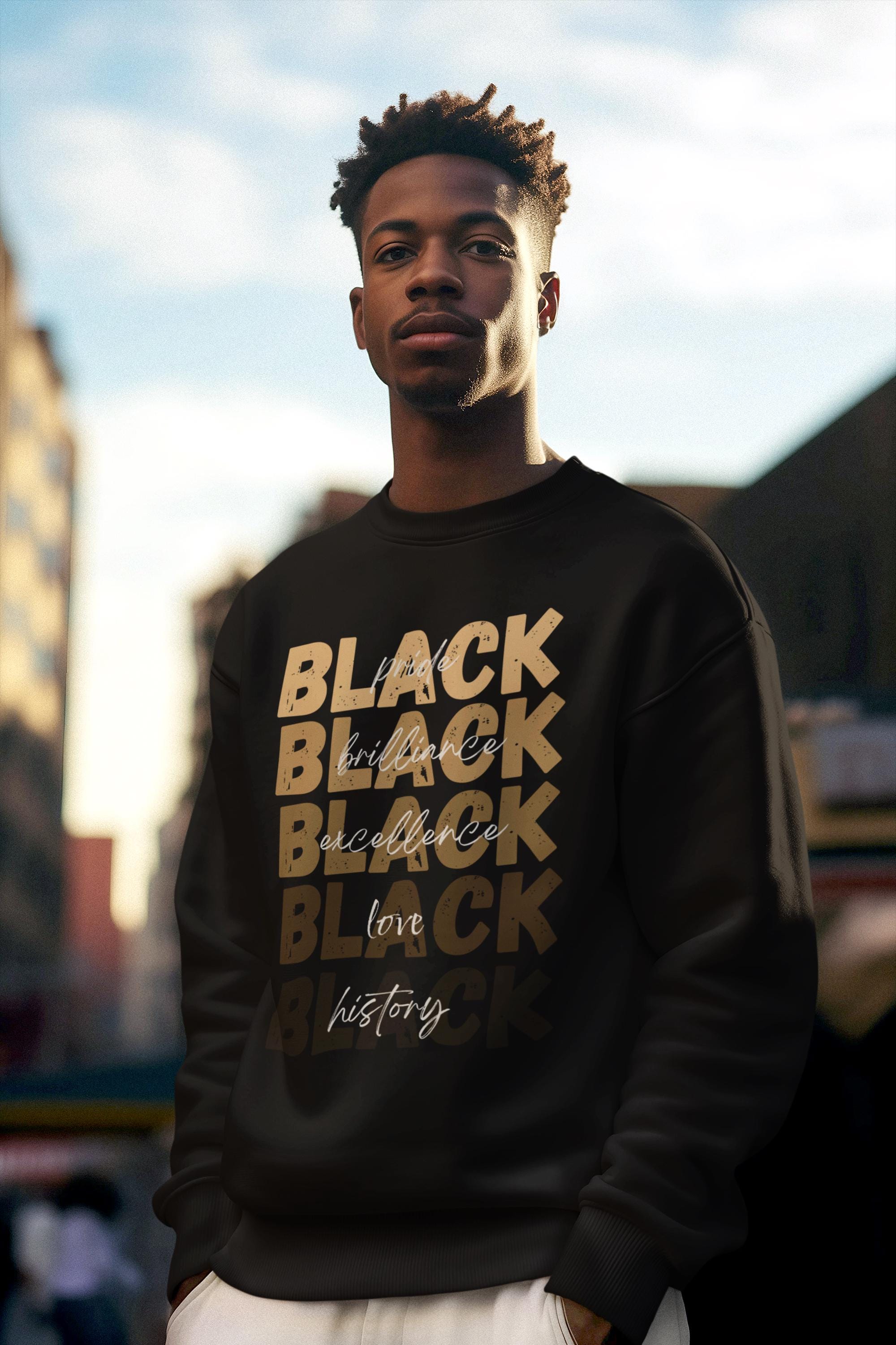 Black History Month Sweatshirt, Celebrate Culture, Pride, and Heritage ...