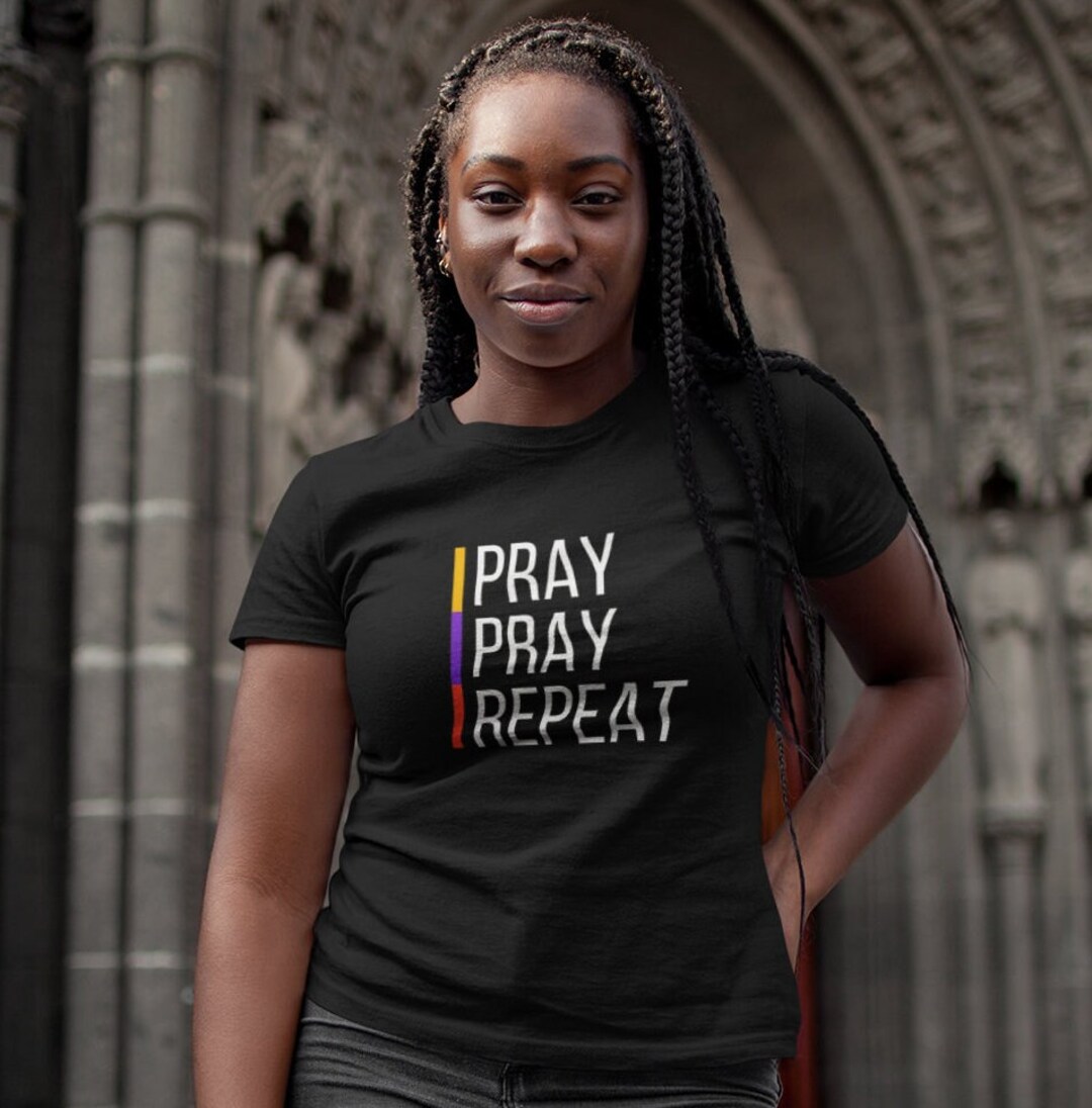 Pray Repeat, PNG, SVG Digital Download - Etsy