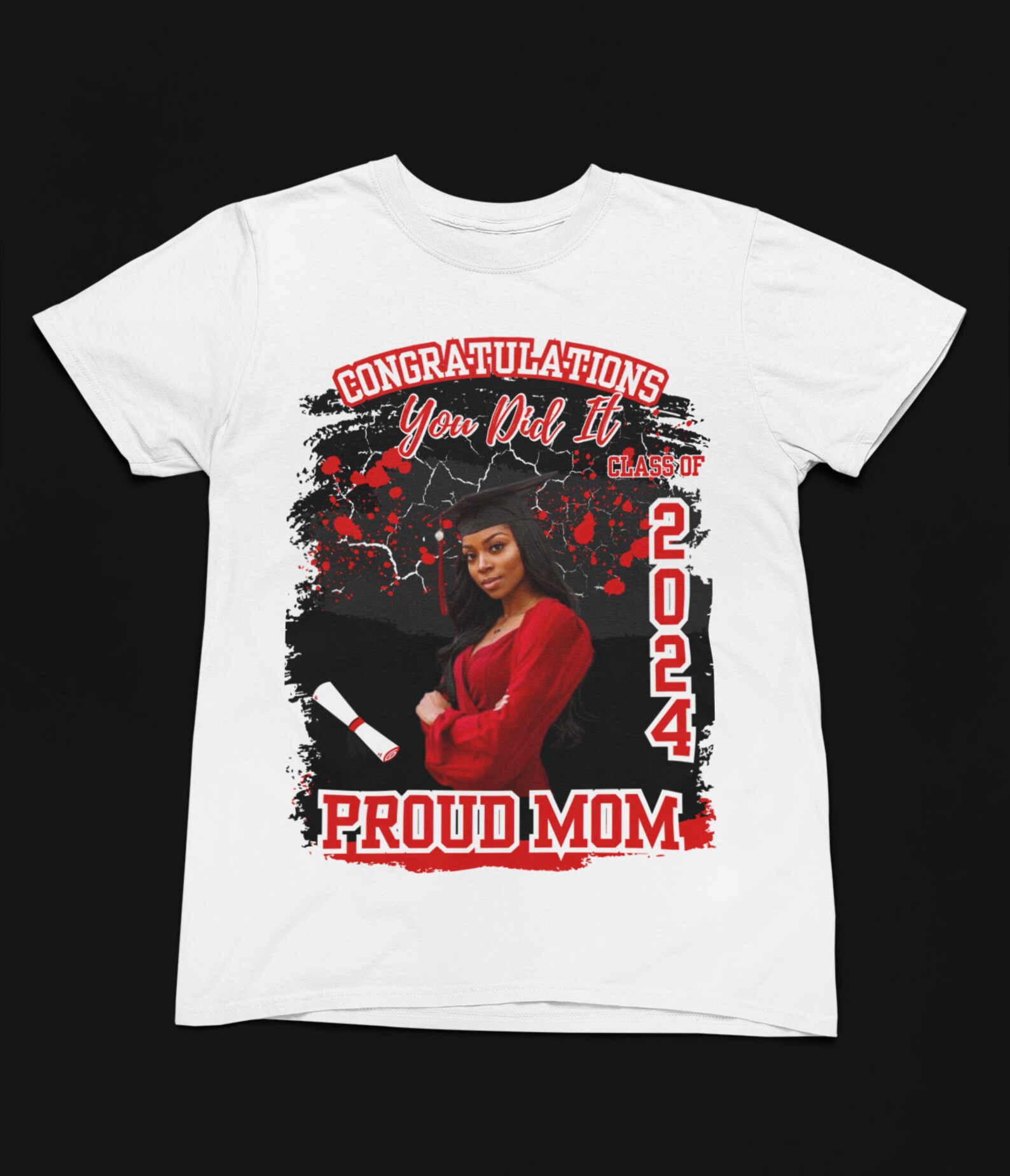 Graduation T Shirt Template 4 Bundle Class of 2024 Editable in Canva ...