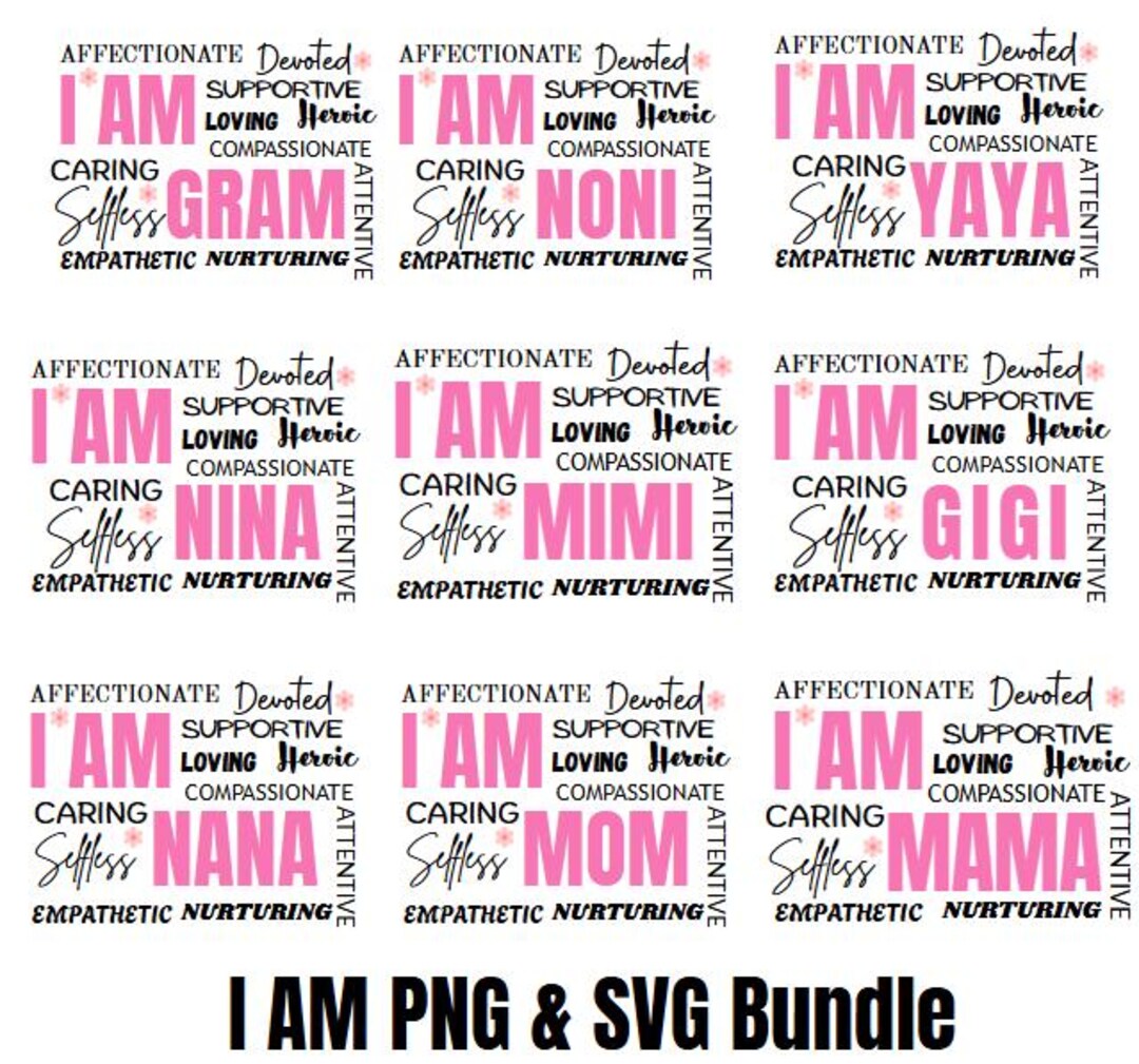 I Am Mom Bundle | Mom Motivation L Mom Svg L Mom Apparel Design | Mom ...