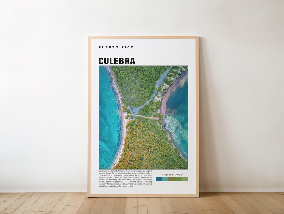 Culebra Print – Puerto Rico Poster, Island Escape, Travel Art, Beach ...