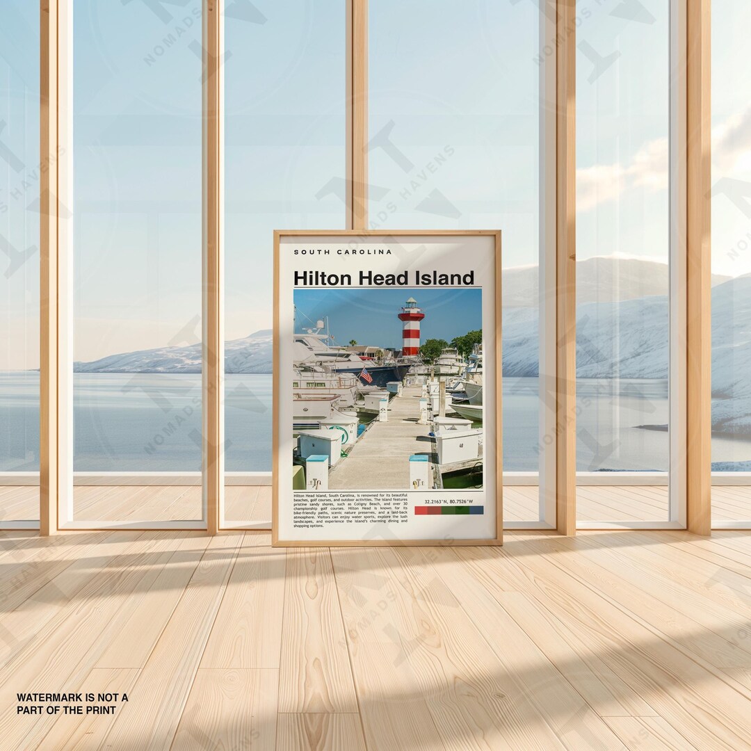 Hilton Head Island Print, Hilton Head Wall Art, Hilton Head Poster ...