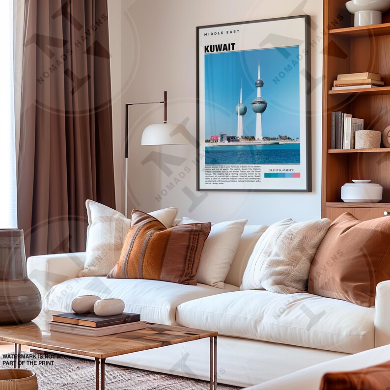 Kuwait City Print, Kuwait City Art, Kuwait City Poster, Kuwait City ...