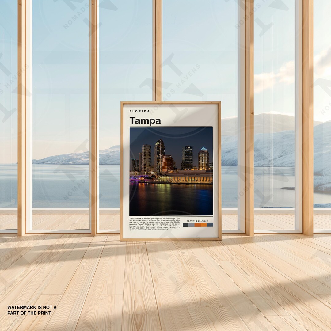 Tampa Print, Tampa Art, Poster, Tampa Photo, Tampa Poster Print, Tampa ...