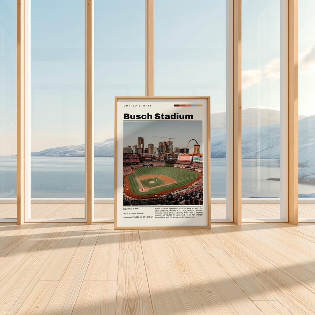 Busch Stadium Print, Busch Stadium Poster, Busch Stadium Wall Art ...