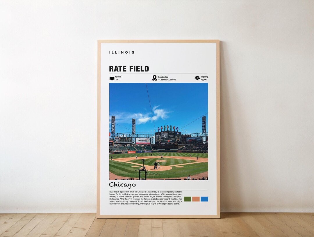 Guaranteed Rate Field Poster: Chicago Baseball Stadium Art - Etsy