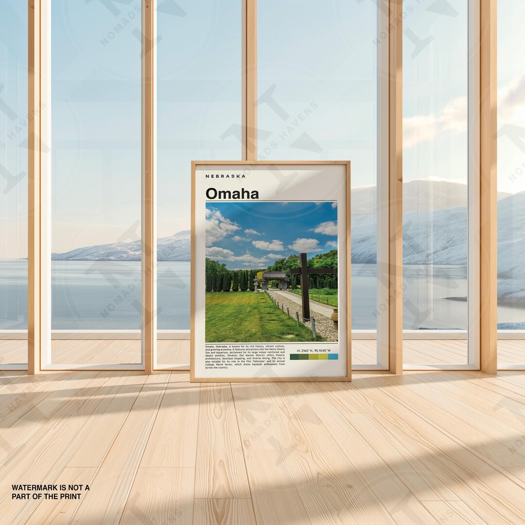 Omaha Print, Omaha Poster, Omaha Wall Art, Omaha Travel, Omaha Art ...