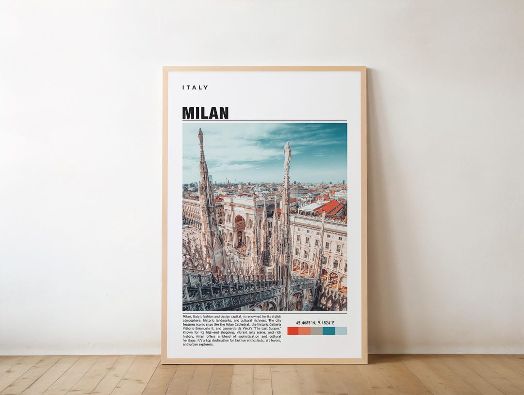 Milan Print, Milan Poster, Milan Wall Art, Milan Travel, Milan Art ...
