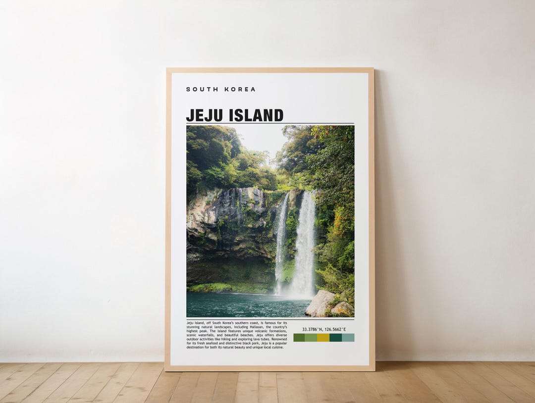 Jeju Island Travel Print, Coastal Landscape, Calm Vibes (multiple Sizes ...