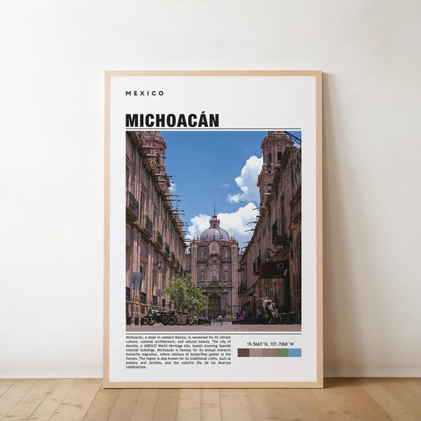 Michoacan Cityscape - Etsy