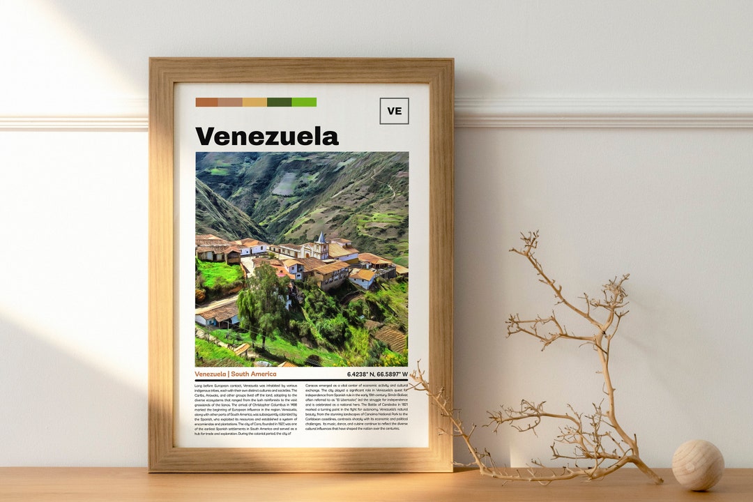 Venezuela Print, Travel Poster, Venezuela Wall Art, Venezuela Poster ...