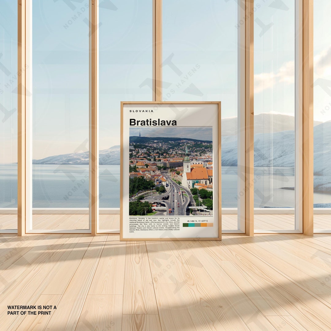 Bratislava Print, Travel Poster, Bratislava Art, Bratislava Poster ...