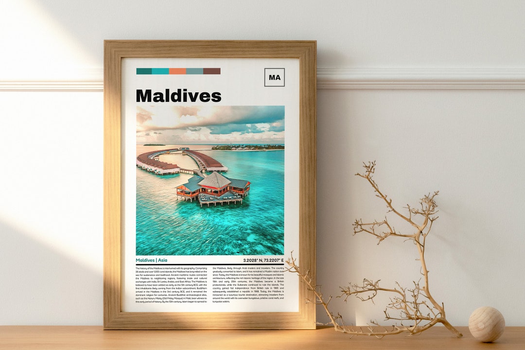 The Maldives Print, the Maldives Art, the Maldives Poster, the Maldives ...