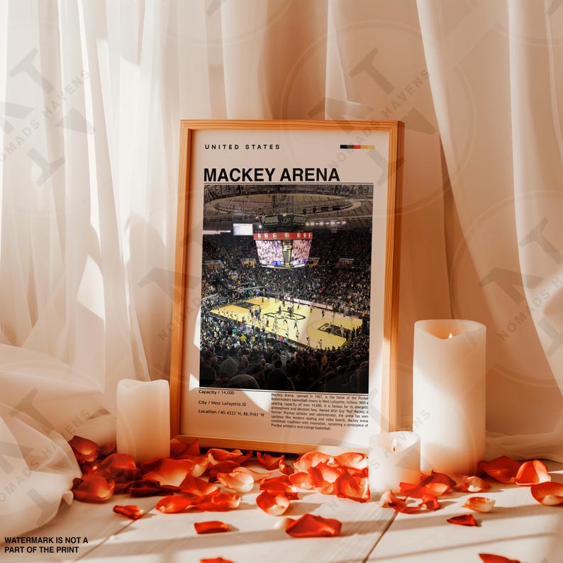 Mackey Arena, Stadium Art, Sports Poster, Basketball Arena, College ...
