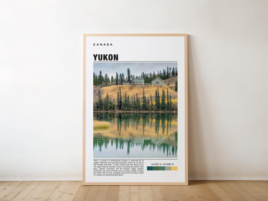 Yukon Print - Canada Poster, Travel Wall Art, Scenic Print, Nature ...